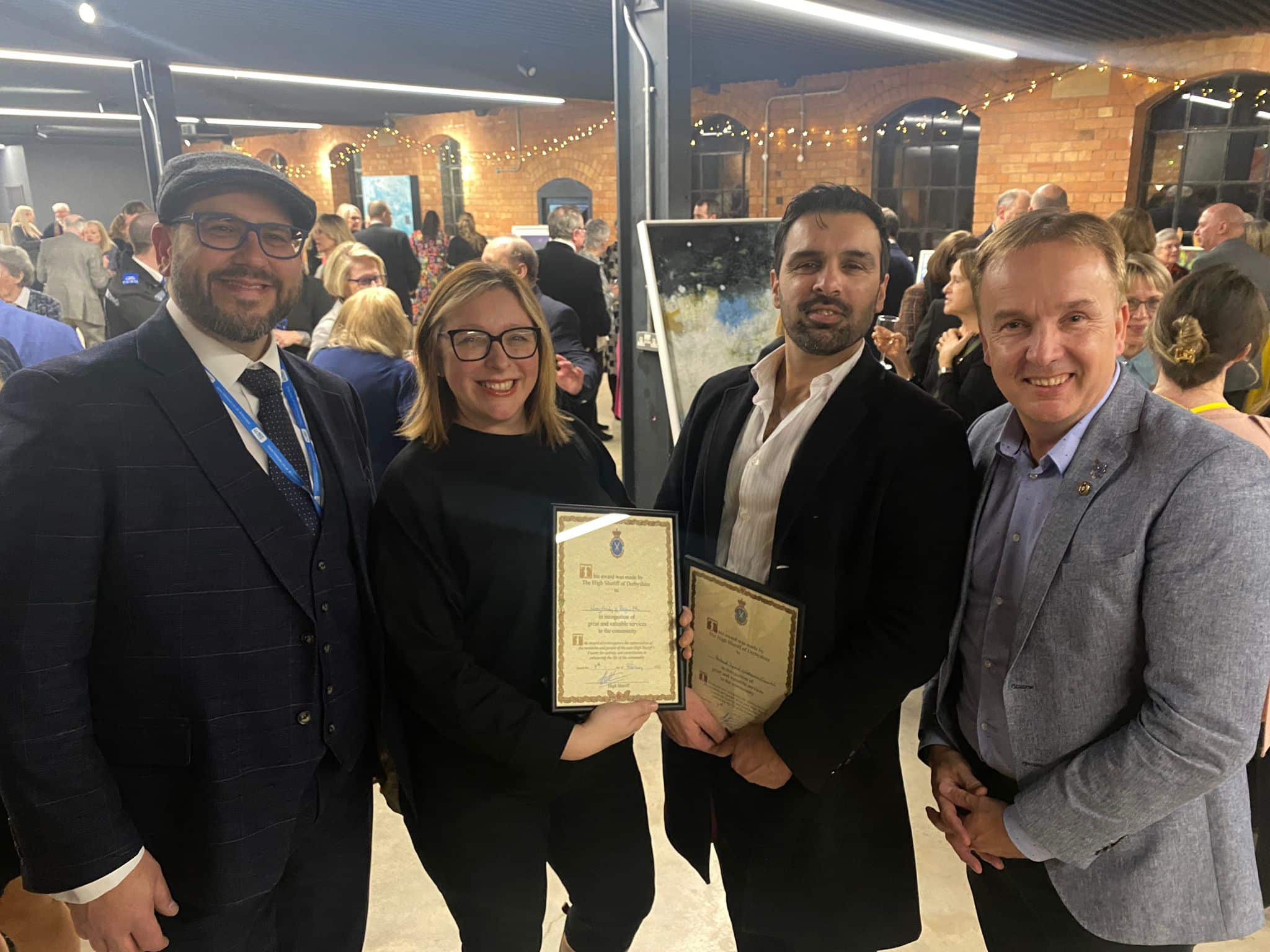 Kerry Ganly wins award from the High Sheriff of Derbyshire