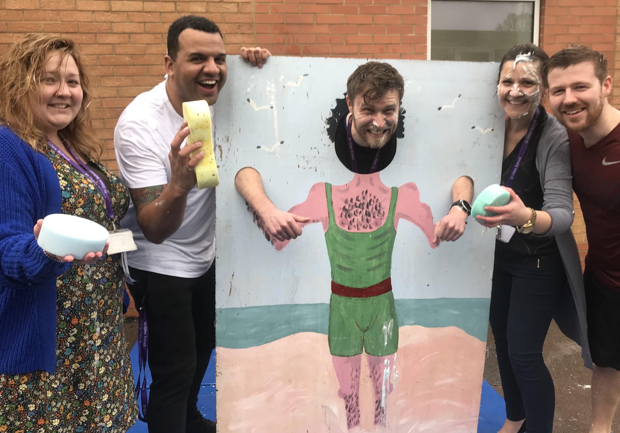 Staff and pupils at Giles School throw some shapes during non-stop ...